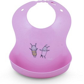 Köp Esska Haklapp Mjuk Biby Rosa Hoppisar på babyland.se