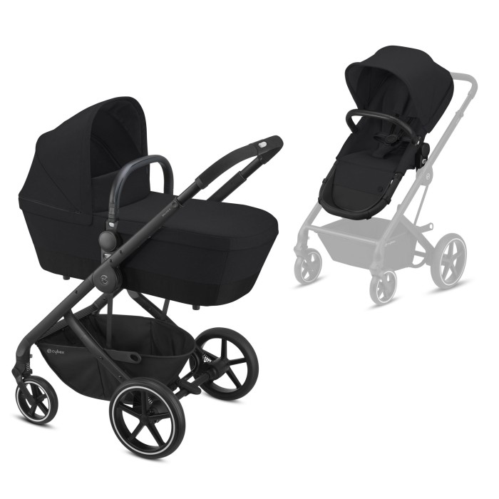 Köp Cybex Balios S 2in1 Duovagn (Deep Black) på babyland.se