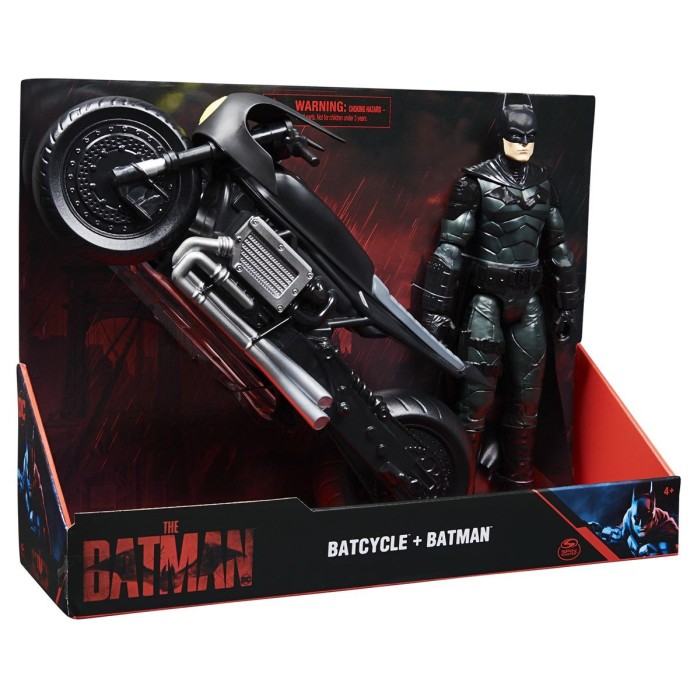 Köp Batman Movie Batman med Batcycle 30 cm på babyland.se