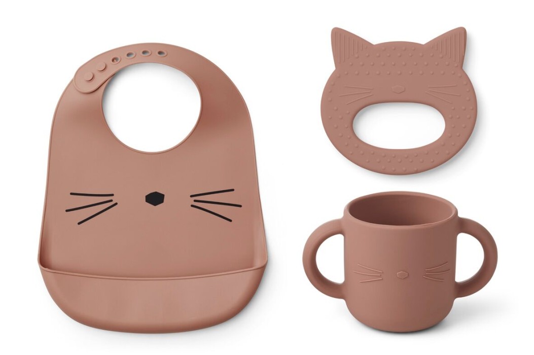 Köp Liewood Carol Babyset (Cat Dark Rose) på babyland.se