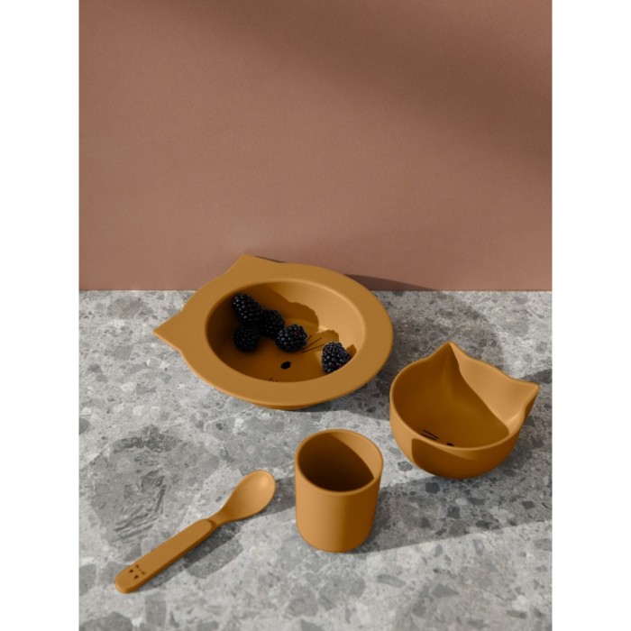 Köp Liewood Joana Babyset (Cat Golden Caramel) på babyland.se